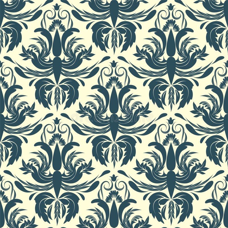 Classic floral pattern stock vector. Illustration of branch - 37017468