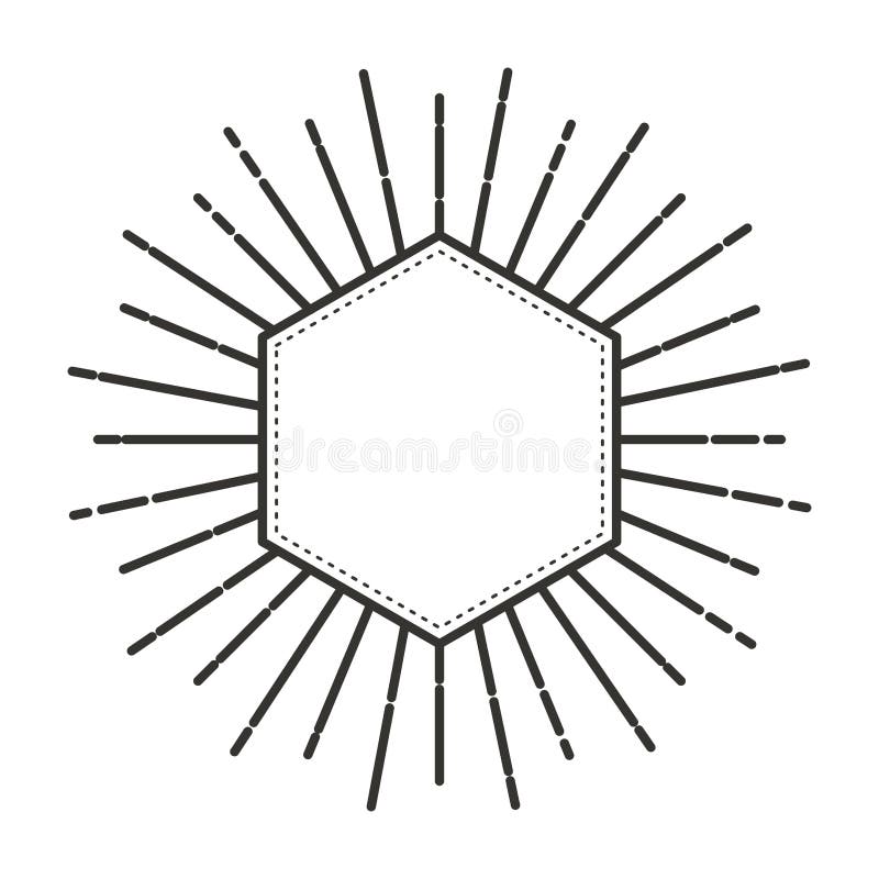 Classic frame with burst stock vector. Illustration of geometry - 144171645
