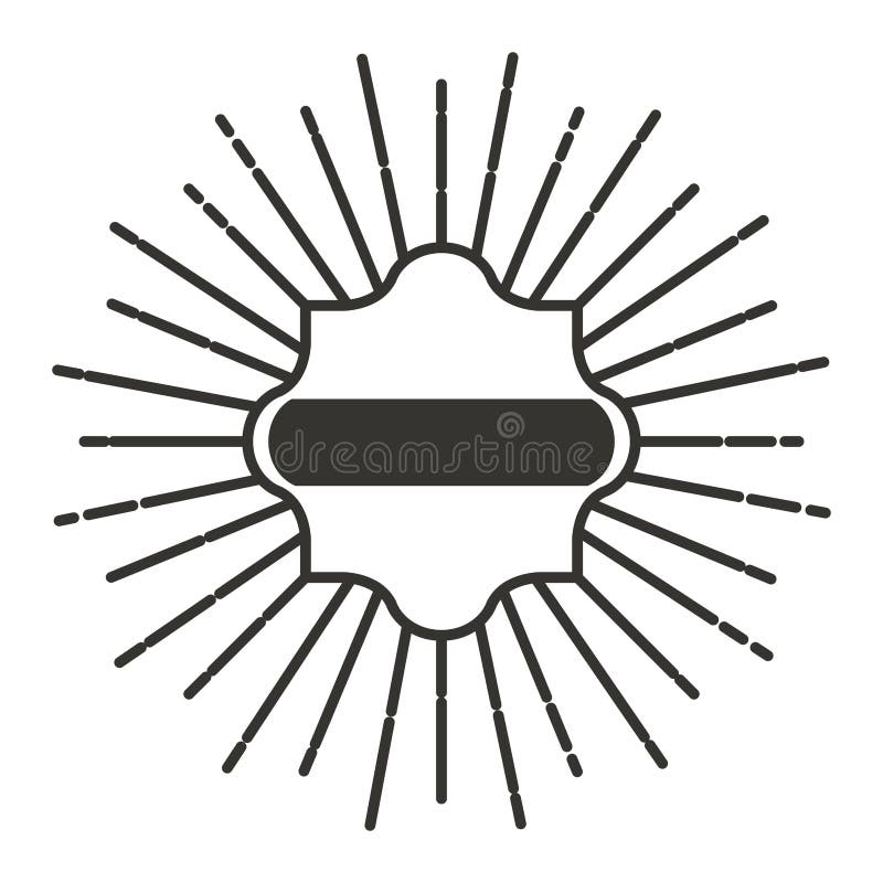 Classic frame with burst stock vector. Illustration of label - 144192994