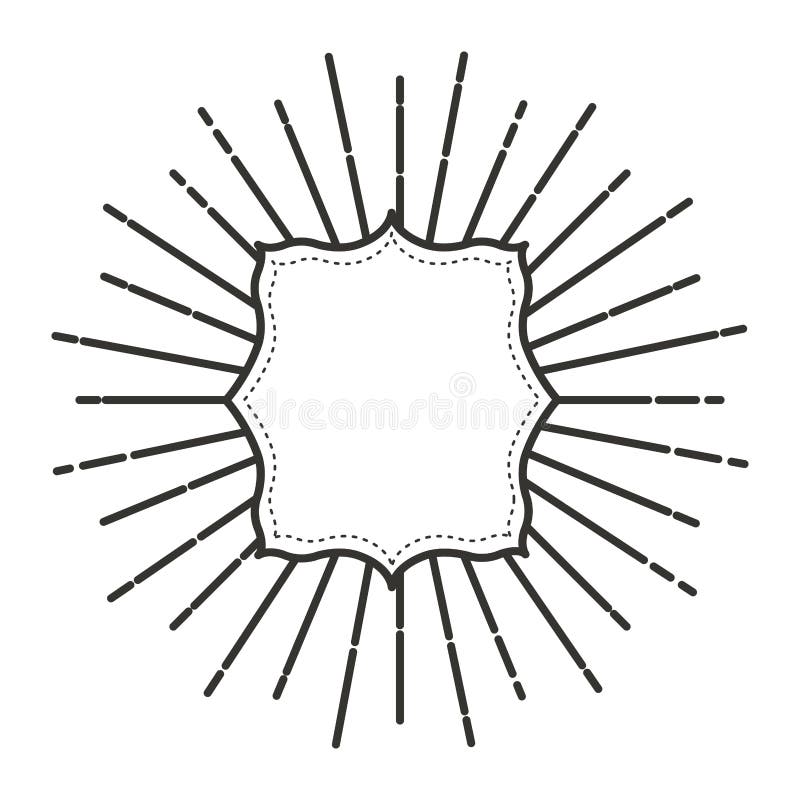Classic frame with burst stock vector. Illustration of radial - 144226211