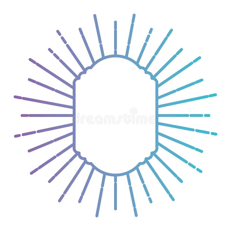 Classic frame with burst stock vector. Illustration of spark - 145058341