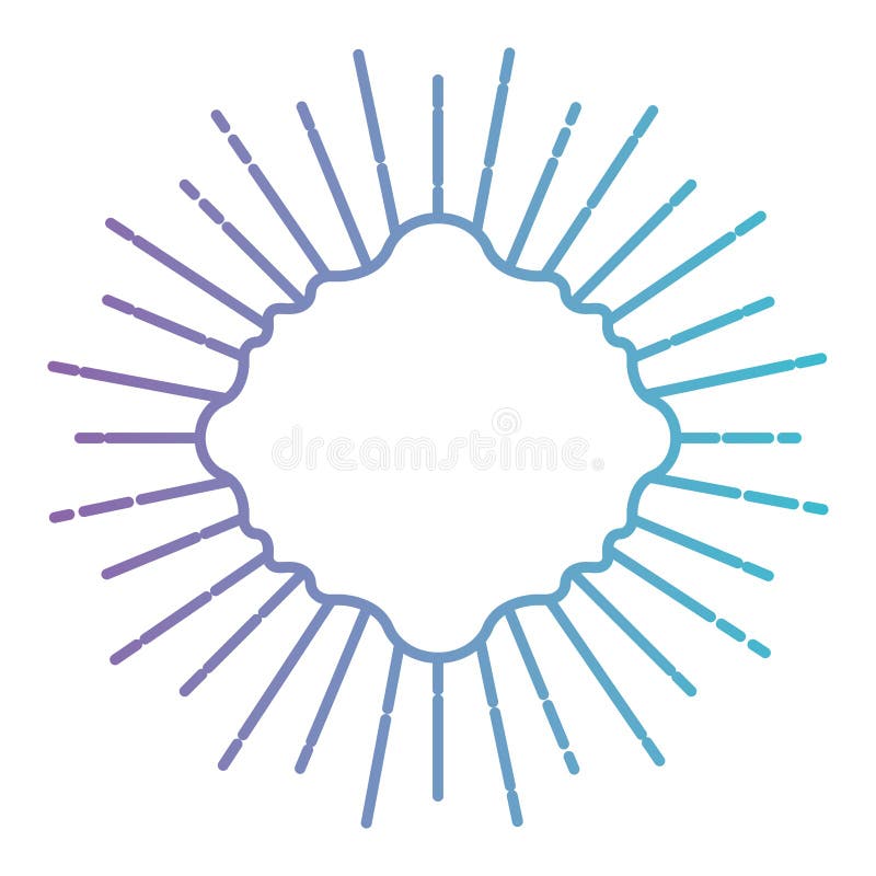 Classic frame with burst stock vector. Illustration of design - 145105508