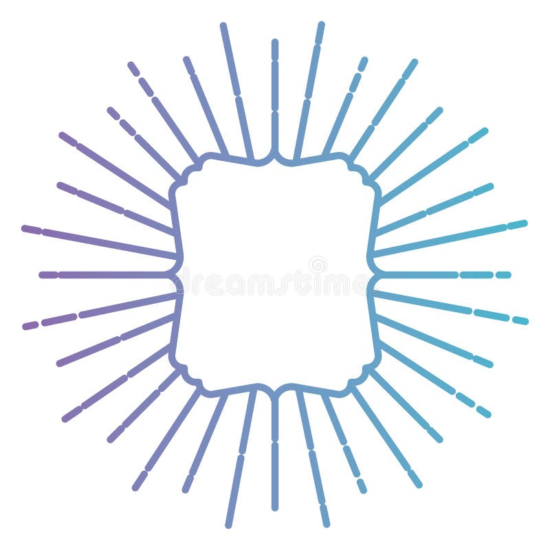 Classic frame with burst stock vector. Illustration of decoration ...