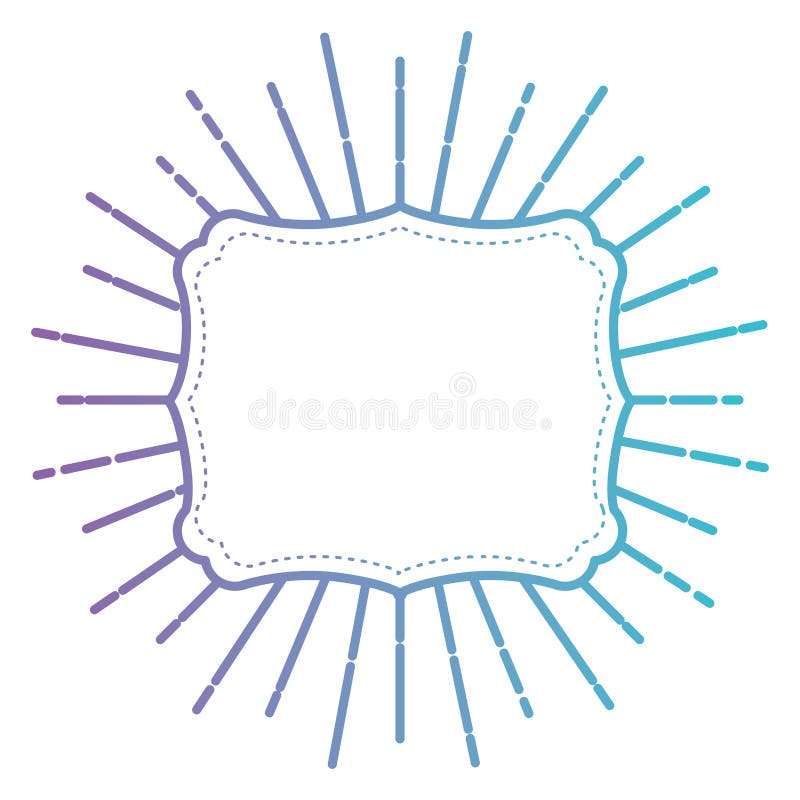 Classic frame with burst stock vector. Illustration of light - 145158696
