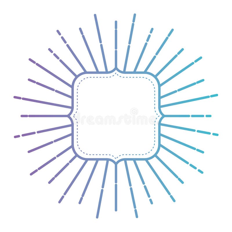Classic frame with burst stock vector. Illustration of design - 145167594