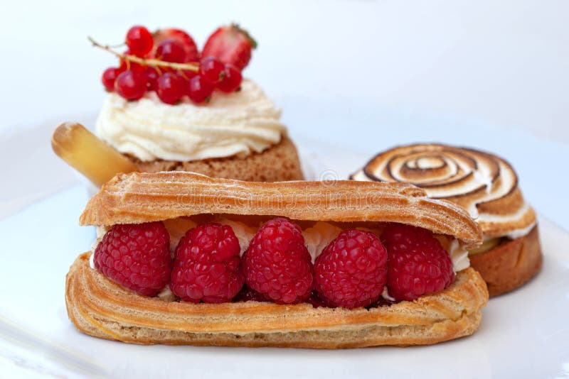 Classic French Cakes in a Kitchen Stock Image - Image of restaurant ...
