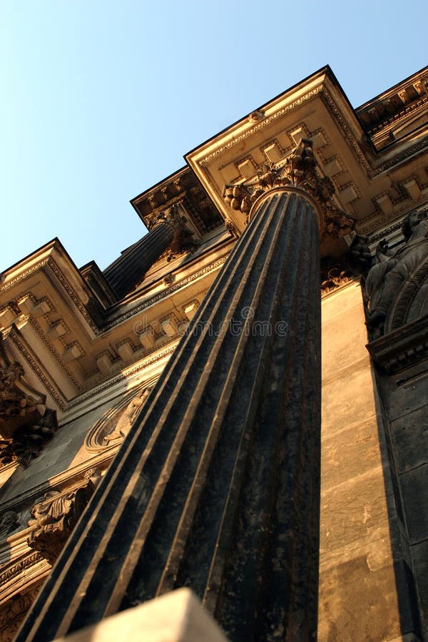 Classic Fronton Romanian Style Stock Image - Image of fronton, columns ...