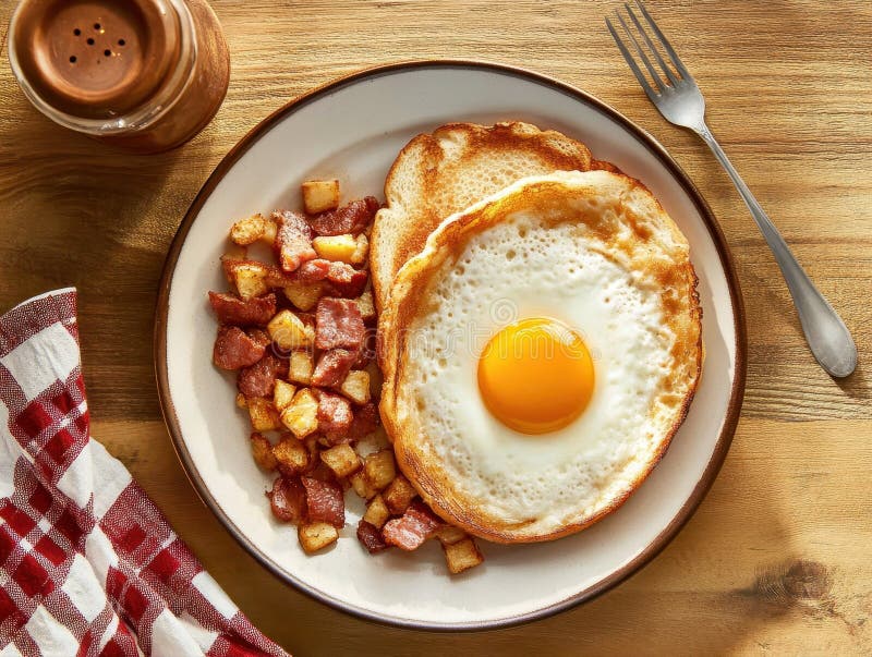 Classic Full English Breakfast Served on a Rustic Table with Warm ...