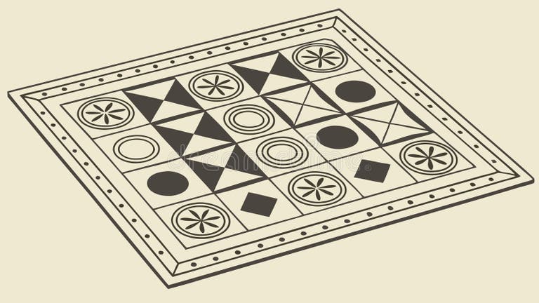 Classic Geometric Floor Tile Pattern, Square Grid Design, Vector Design ...