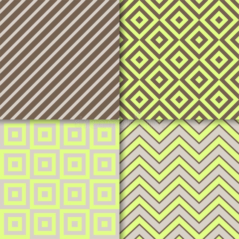 Classic Geometric Patterns Vector Set. Textile Fabric Prints, Geometric ...