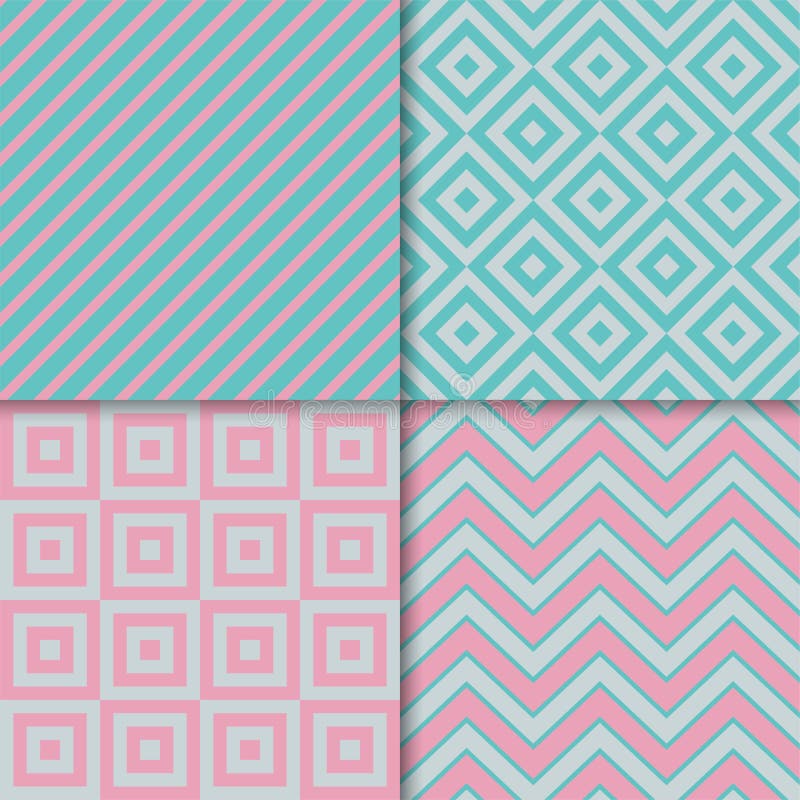 Classic Geometric Patterns Vector Set. Textile Fabric Prints, Geometric ...