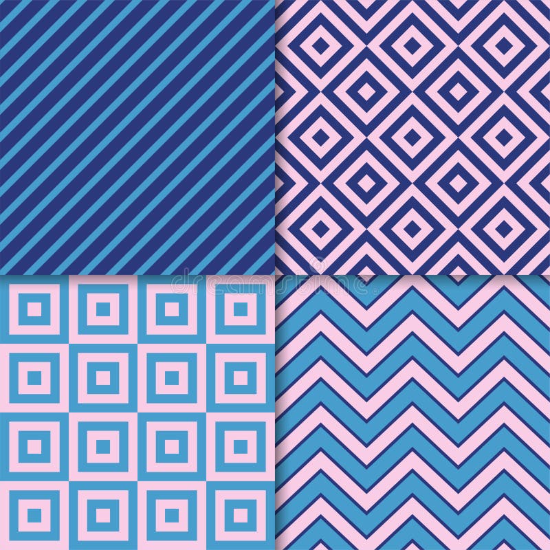 Classic Geometric Patterns Vector Set. Textile Fabric Prints, Geometric ...