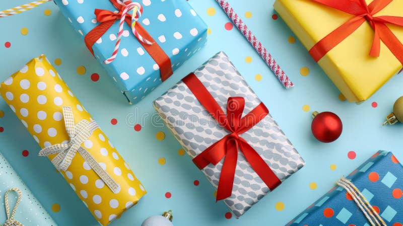 Classic Gift Wrapping Paper for Teachers Stock Illustration ...