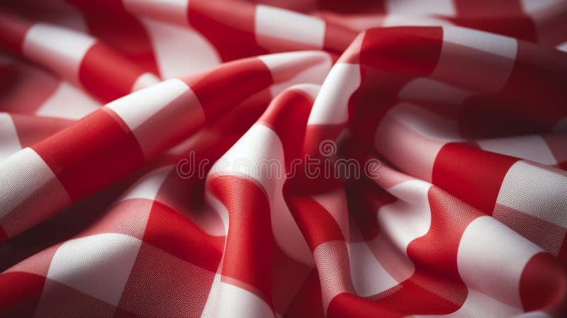 Classic Gingham Pattern in Red and White Stock Illustration ...