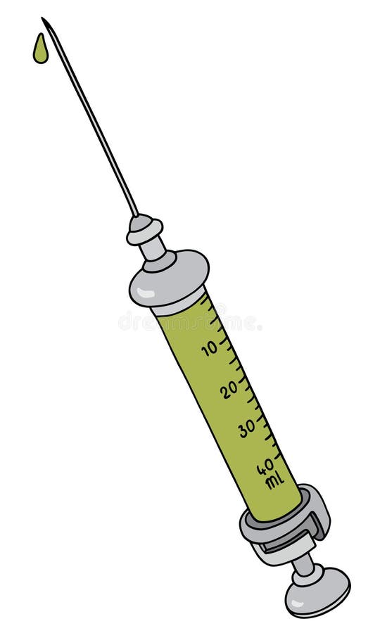 Classic glass syringe stock vector. Illustration of health - 62219655