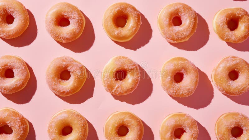 Classic Glazed Donuts AI Generated Stock Illustration - Illustration of ...