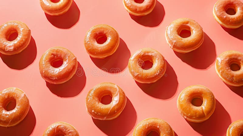 Classic Glazed Donuts AI Generated Stock Illustration - Illustration of ...