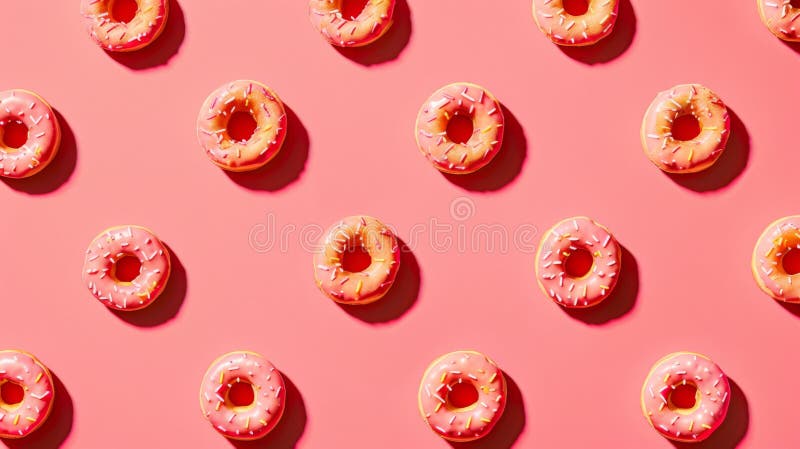 Classic Glazed Donuts AI Generated Stock Illustration - Illustration of ...