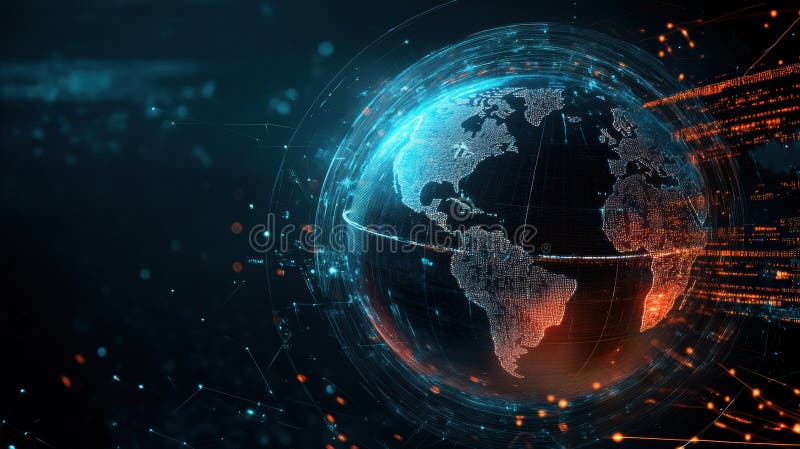 Classic Globe with Highlighted Political Zones Against a Strategy ...