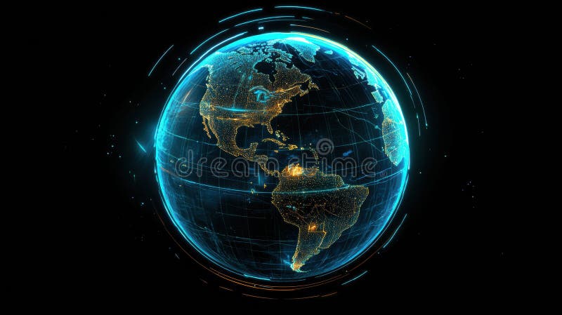 Classic Globe Highlighting Politically Significant Regions with a ...