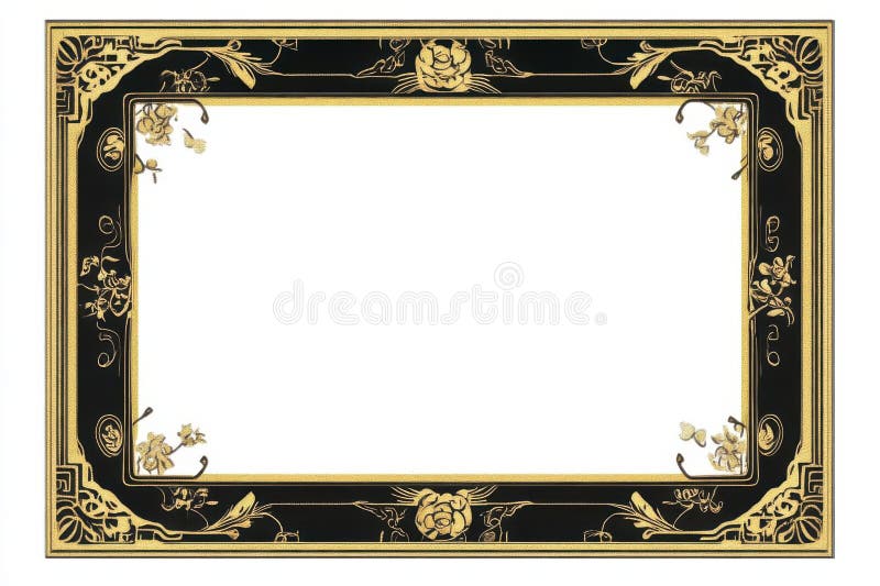 Classic Gold Frame Design for Photos or Artwork Presentation and ...