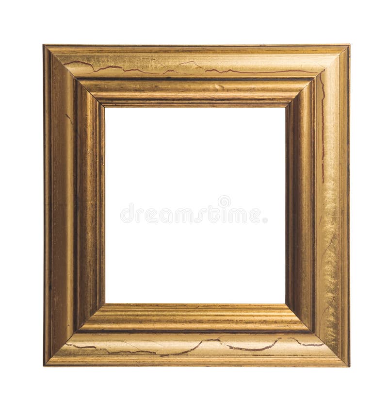 Classic gold frame. stock image. Image of space, fashioned - 49346641