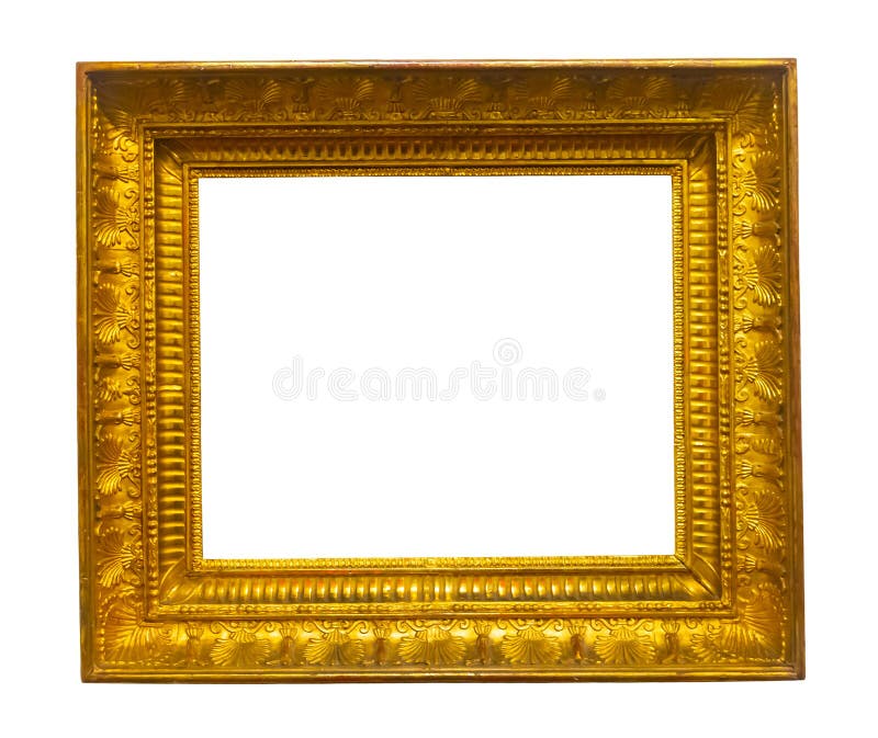 Classic gold frame stock image. Image of ornate, decorating - 35444205