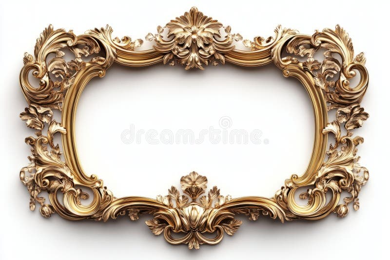 Classic Golden Baroque Frame Adding a Touch of Luxury and Refinement ...