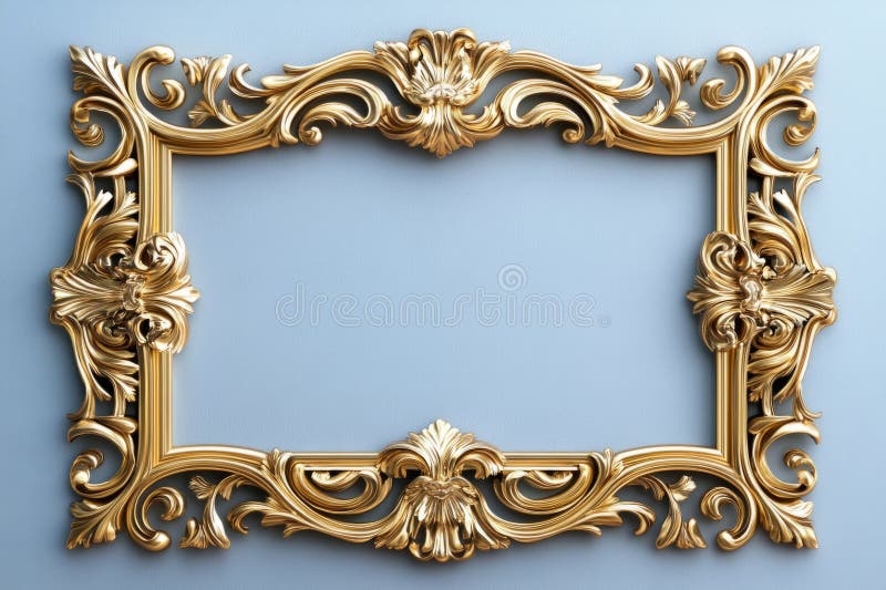 Classic Golden Baroque Frame Creating a Sophisticated and Elegant ...