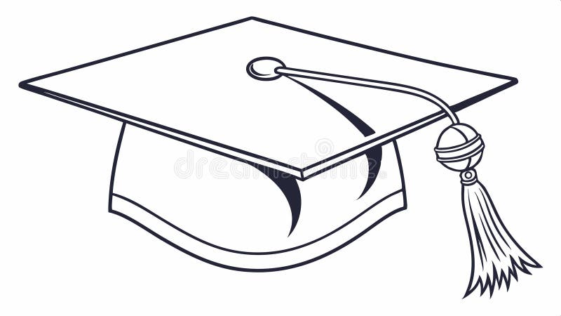 Classic Graduation Cap, Representing Academic Achievement Milestone ...