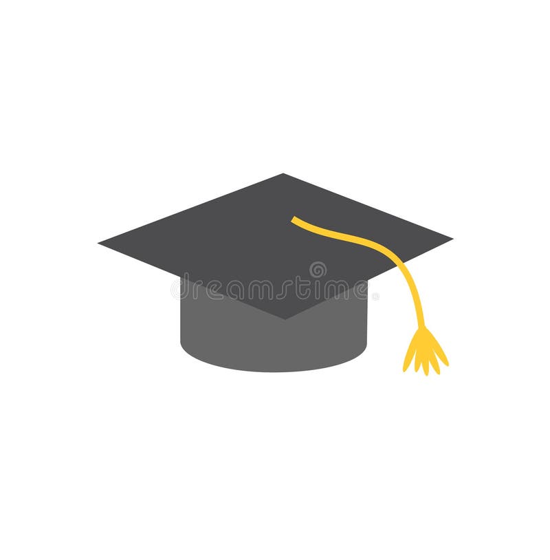 Classic Graduation Hat Icon. Vector Isolated Clip Art Stock Vector ...