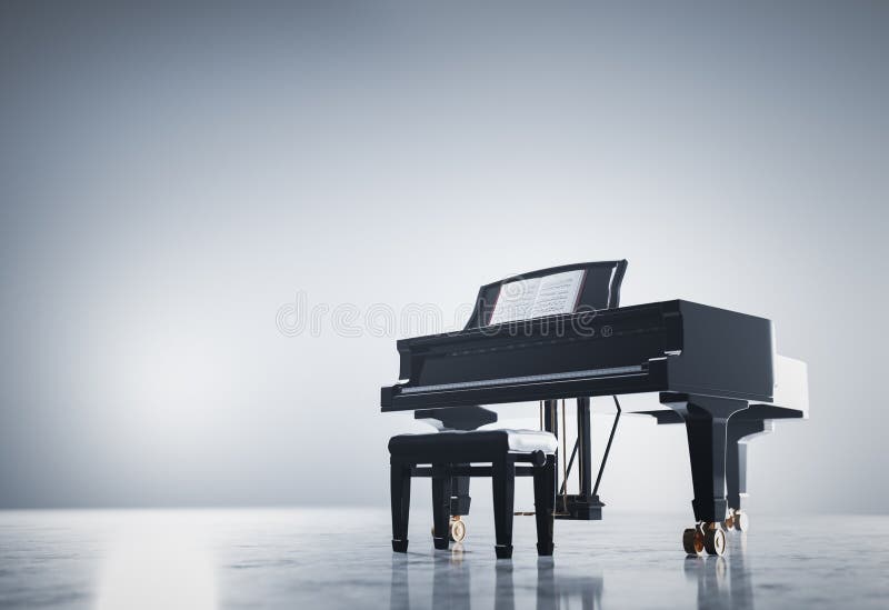 Classic Grand Piano Keyboard Stock Photo - Image of keyboard, acoustic ...