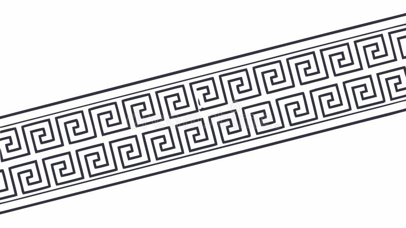 Classic Greek Key Pattern Vector Border, Ancient Art, Vector Design ...