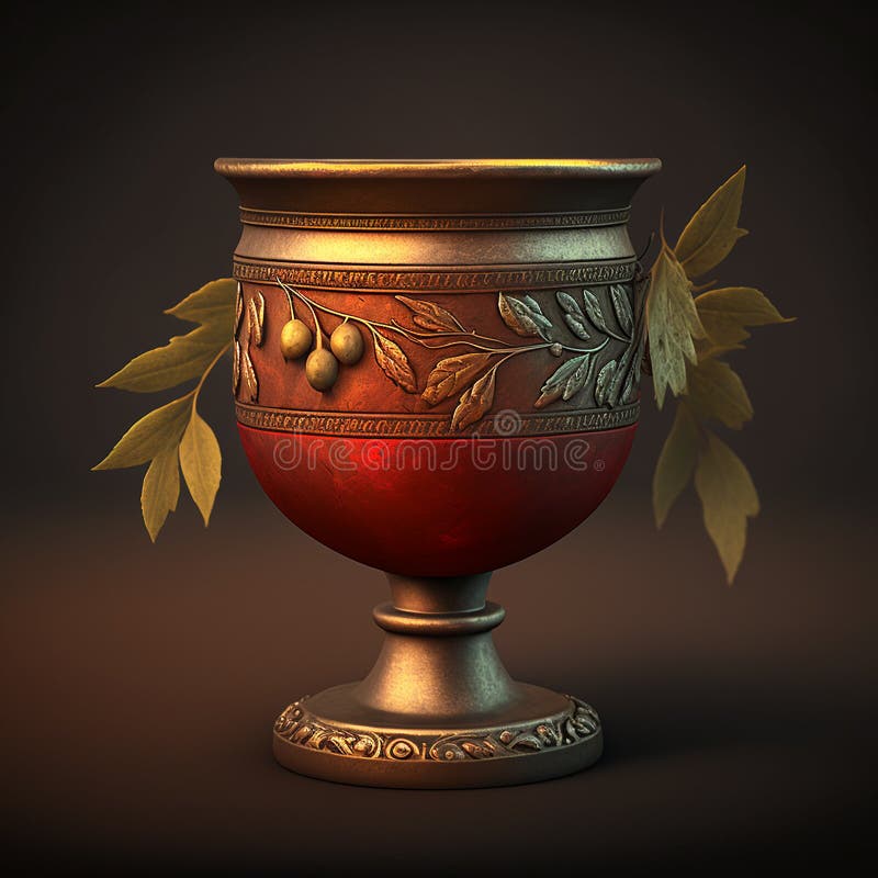 Classic Greek Pottery Created by Generative Ai Stock Illustration ...