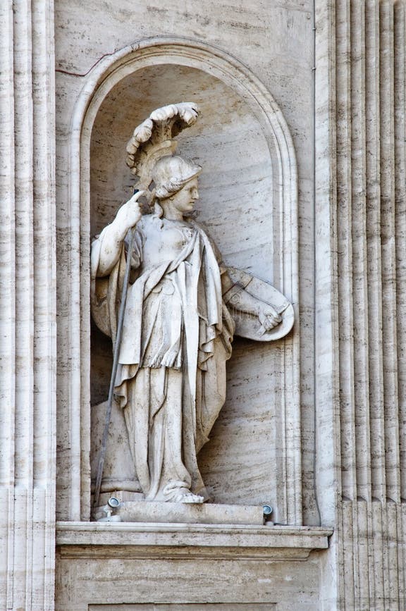 Classic Greek Style Sculpture Stock Photo - Image of niche, goddess ...