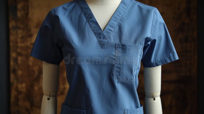 Classic Green Blue Surgical Scrubs are Showcased Headless Mannequin ...