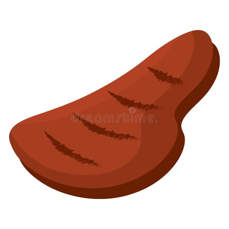 Classic Grilled Steak. Vector Stock Vector - Illustration of barbecue ...