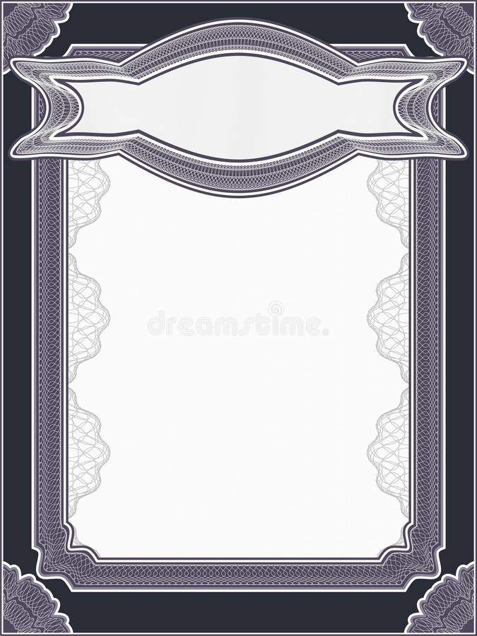 Blank Computer Certificate Borders