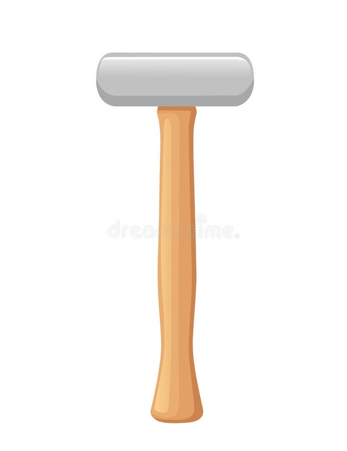 Classic Hammer Hand Tool Instrument Vector Illustration Isolated on White Background Stock ...