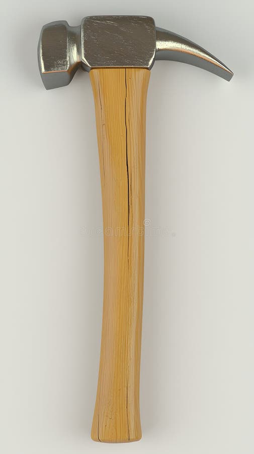 Classic Hammer with Wooden Handle Stock Photo - Image of metal, hammer ...