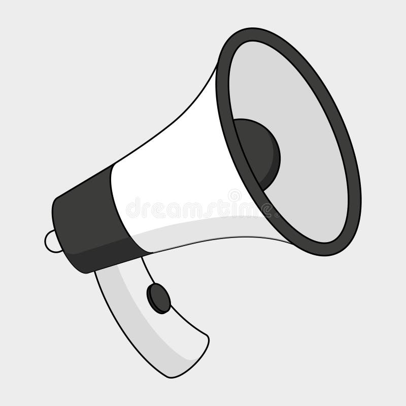 Classic Handheld Megaphone Vector Illustration Stock Vector ...
