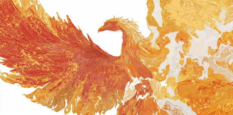 Classic Heraldic Phoenix Emblem: Architectural Photo, White Backdrop ...