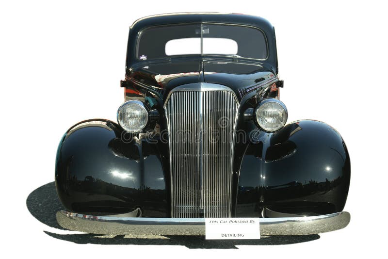 Classic Hot Rod Black Isolated Stock Image - Image of street, racing ...