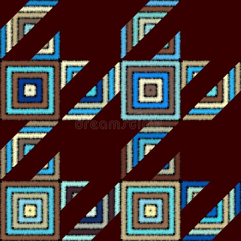 Classic Hounds-tooth Pattern in a Patchwork Collage Style. Stock Vector ...