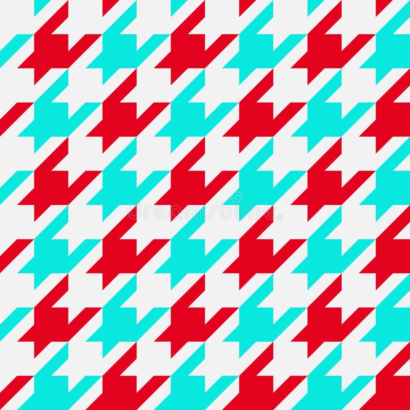 Classic Houndstooth Seamless Pattern Stock Vector - Illustration of ...