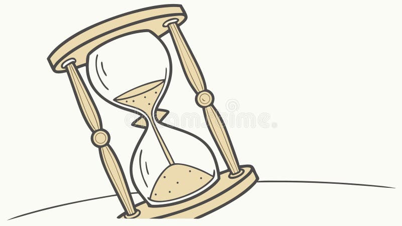 Classic Hourglass Measuring Time, Deadline Concept, Vector Design Generative AI Stock Vector ...