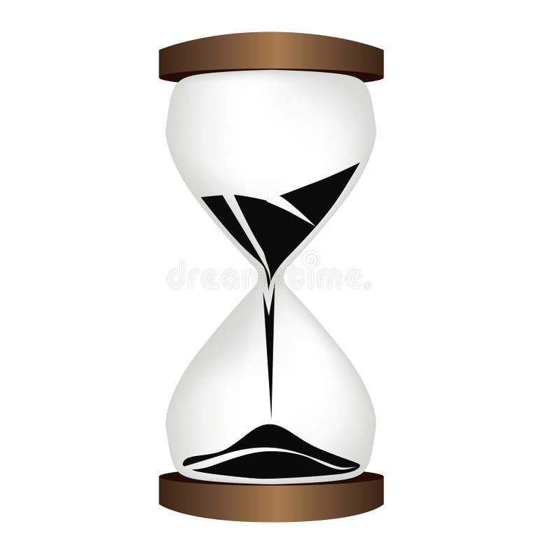 Classic hourglass stock vector. Illustration of businrss - 338915584