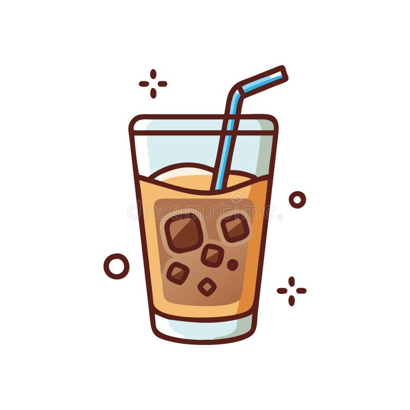 Classic Iced Chai Latte for Tea Lovers Stock Vector - Illustration of ...