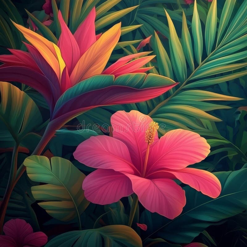 Classic Illustration of a Seamless Modern Floral Pattern in a Charming ...