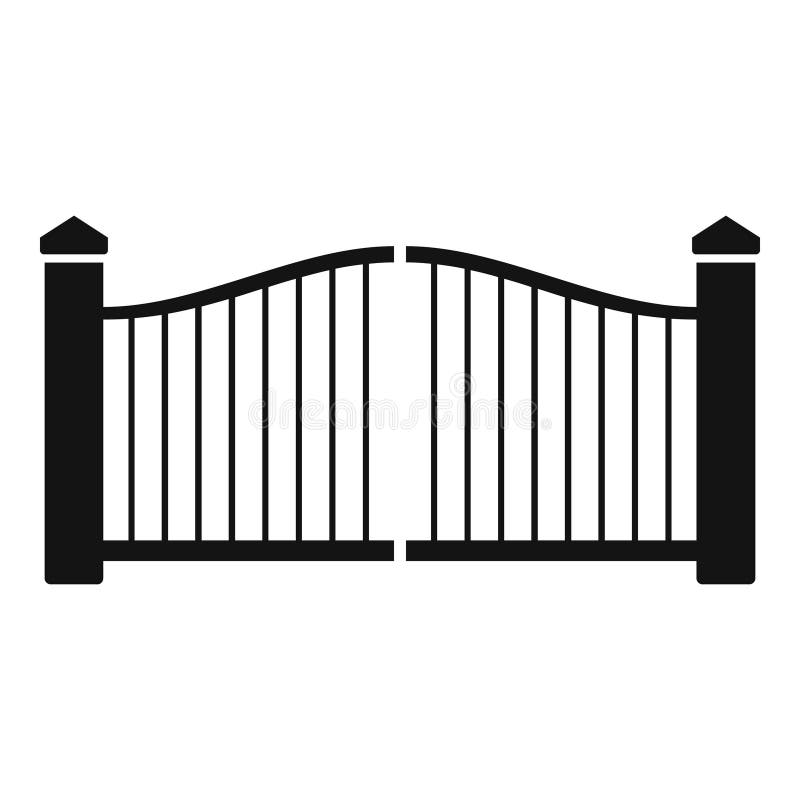 Open Wrought Iron Gate Stock Illustrations – 124 Open Wrought Iron Gate ...